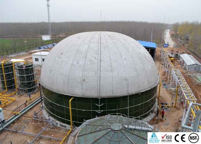 Digesteur anaérobie de biogaz, cuve de stockage de biogaz avec le ...